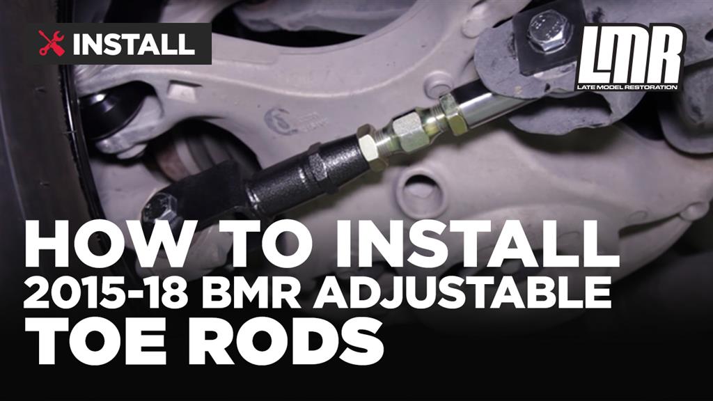 BMR Mustang Double Adjustable Toe Rods Red (15-22) TR005R