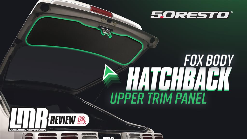 Mustang Upper Hatch Trim Panel - Gray (87-93) - LMR